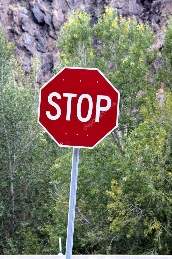 Stop sign photo — Stock Photo © lilac-design #122230326
