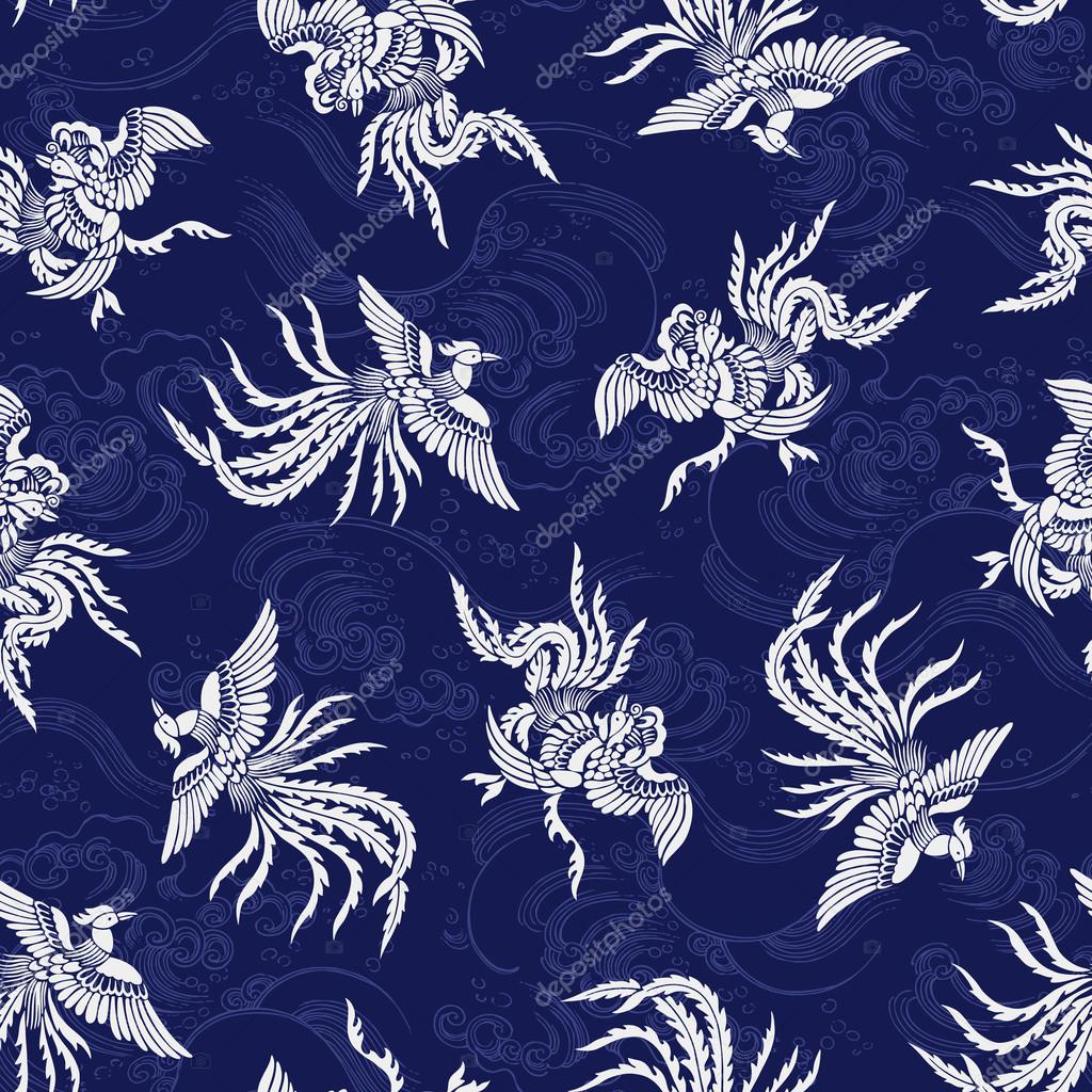 Oriental phoenix pattern Stock Vector Image by ©daicokuebisu #104659818