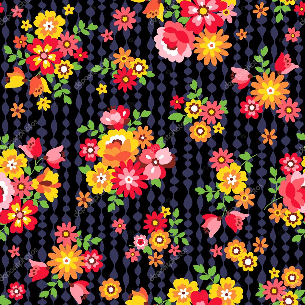 Flower illustration pattern Stock Vector Image by ©daicokuebisu #118336194