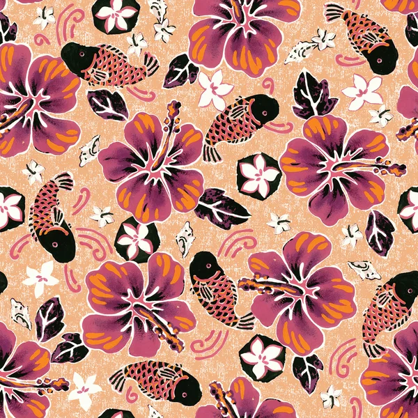 Hibiscus flower pattern — Stock Photo © daicokuebisu #118376286