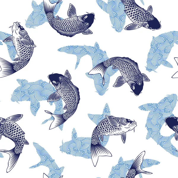 Carp pattern Stock Vector by ©daicokuebisu 86385688