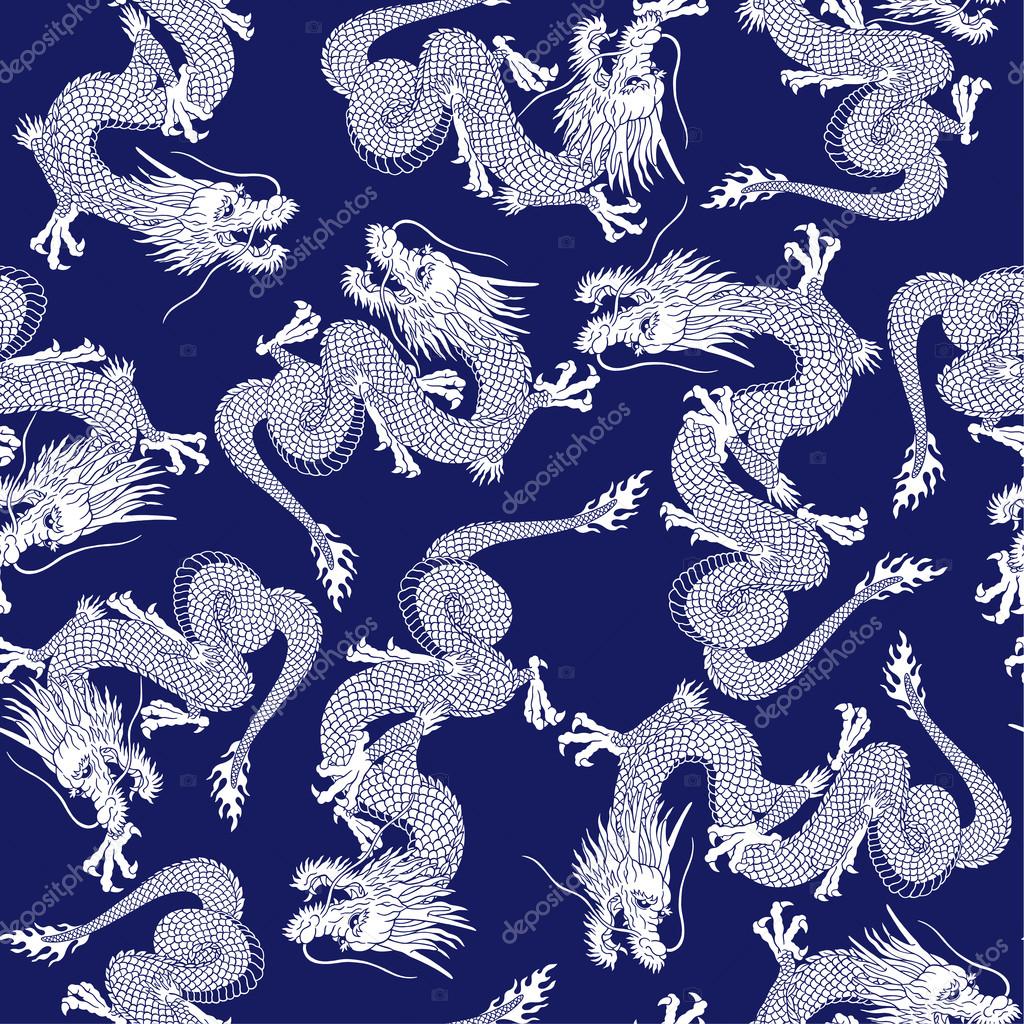 Dragon pattern Stock Vector by ©daicokuebisu 60106737