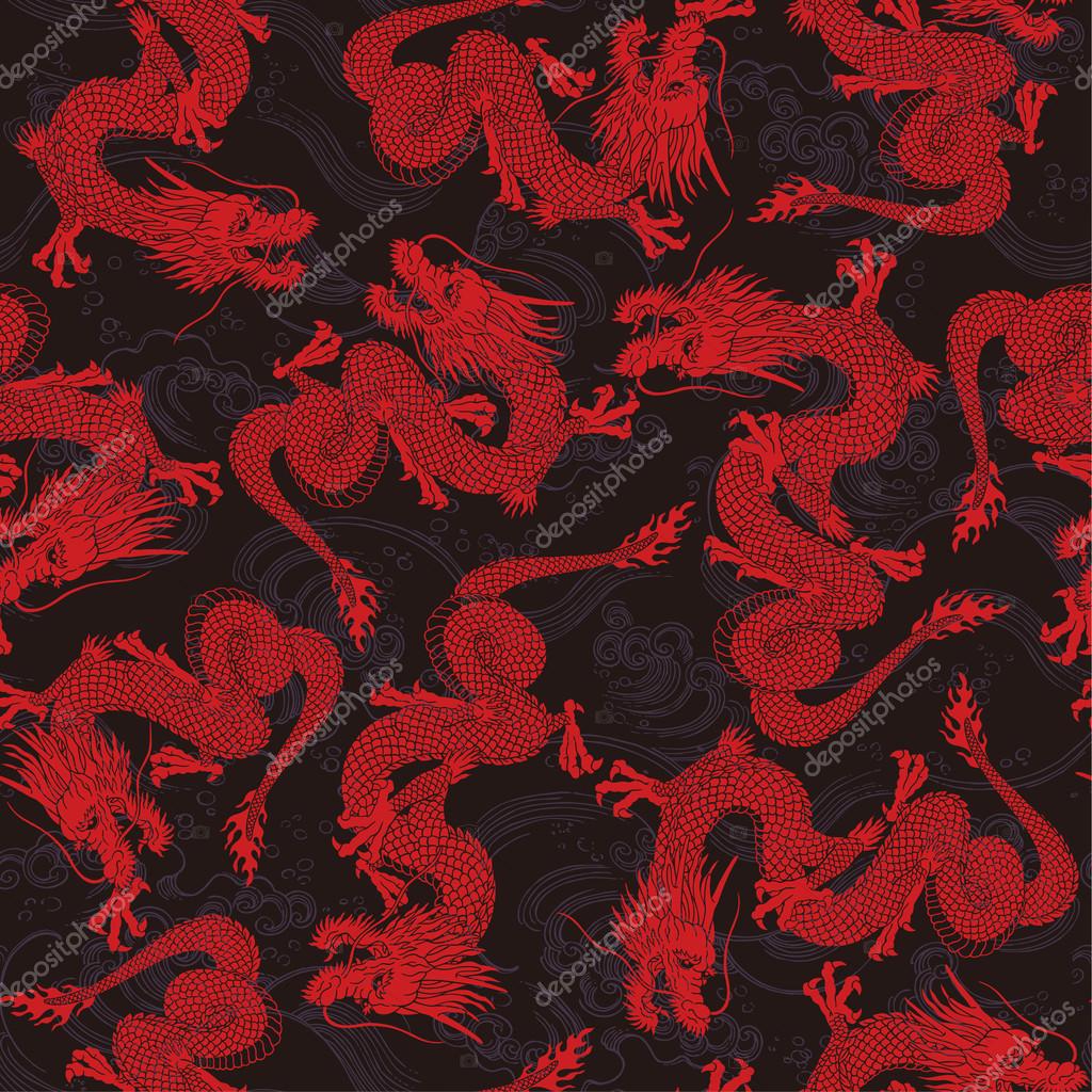 Dragon pattern Stock Vector by ©daicokuebisu 60106857