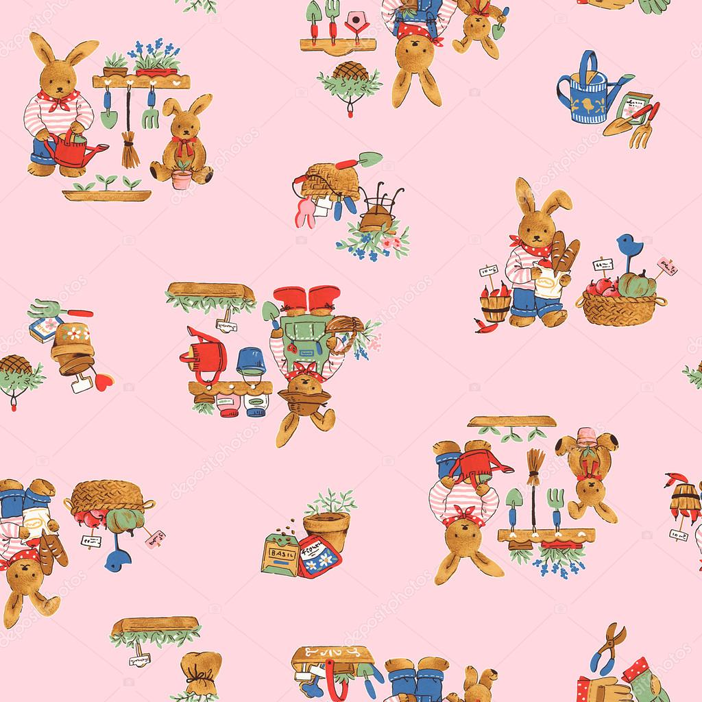 Pattern of rabbit Stock Illustration by ©daicokuebisu #60753777