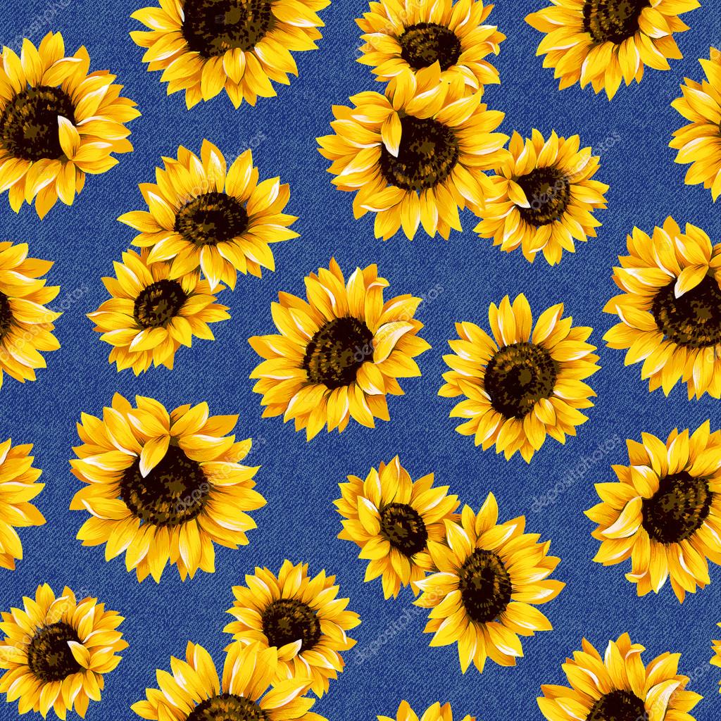 Sunflower pattern Stock Photo by ©daicokuebisu 69869571