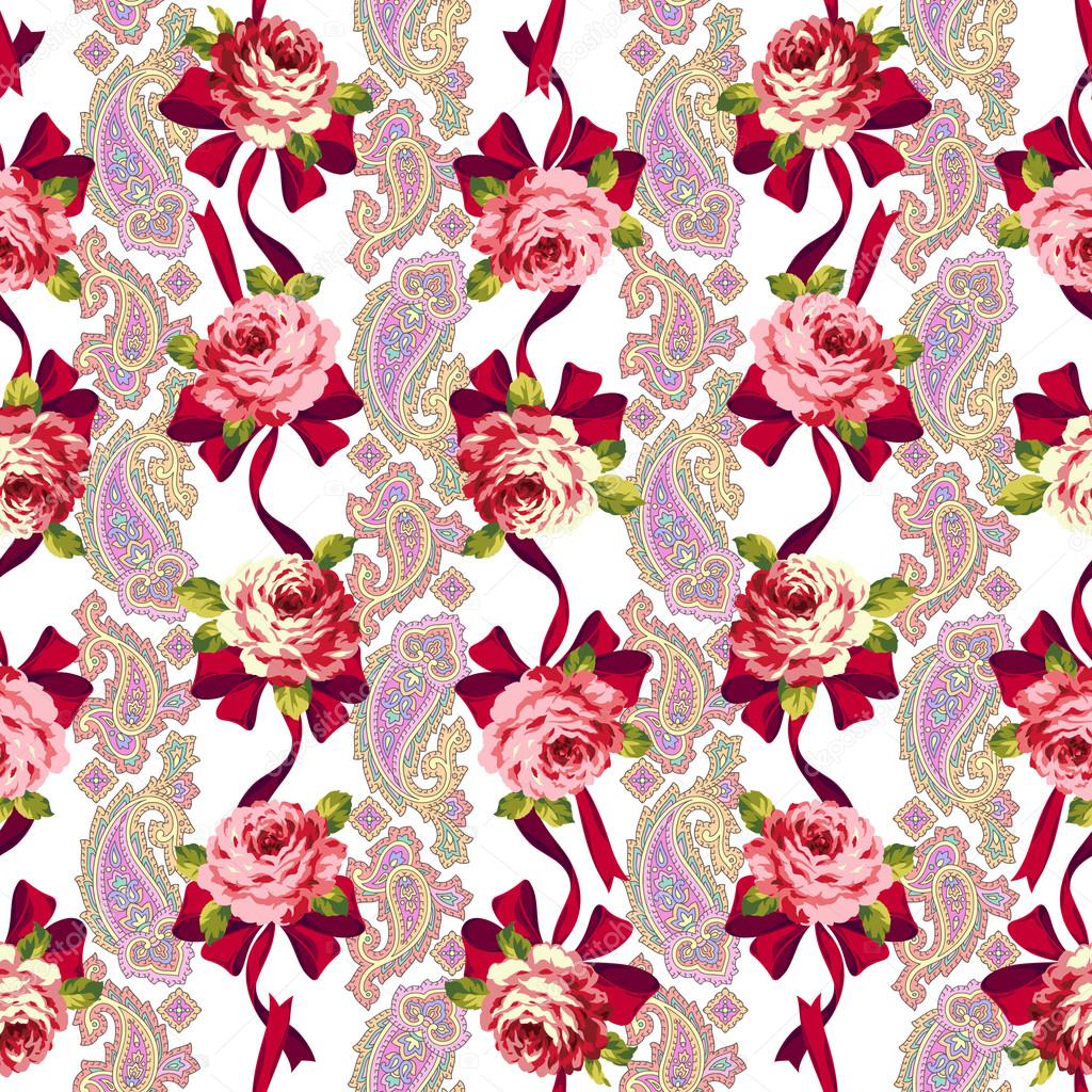 Rose pattern, Stock Vector Image by ©daicokuebisu #73369211