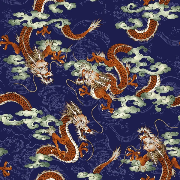 Japanese dragon pattern Stock Photo by ©daicokuebisu 76307325