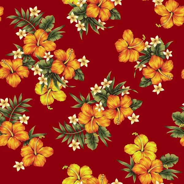 Hibiscus flower pattern — Stock Photo © daicokuebisu #78102990