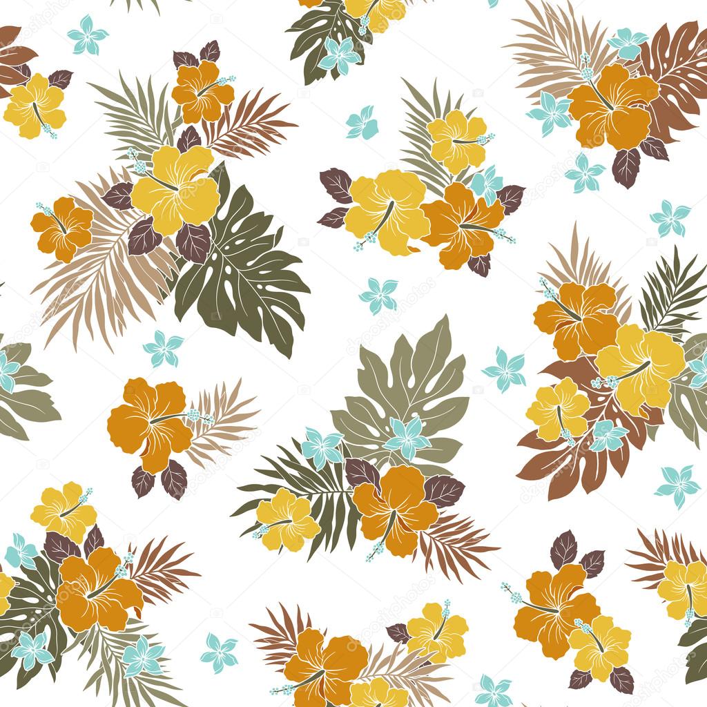 Hibiscus Flower Pattern Vector Free | Best Flower Site