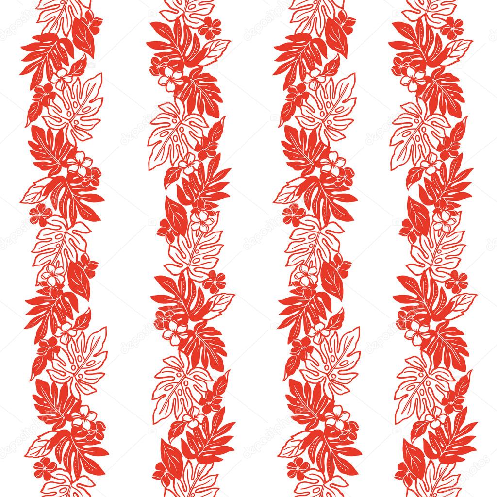 Hibiscus flower pattern Stock Vector Image by ©daicokuebisu #78271188