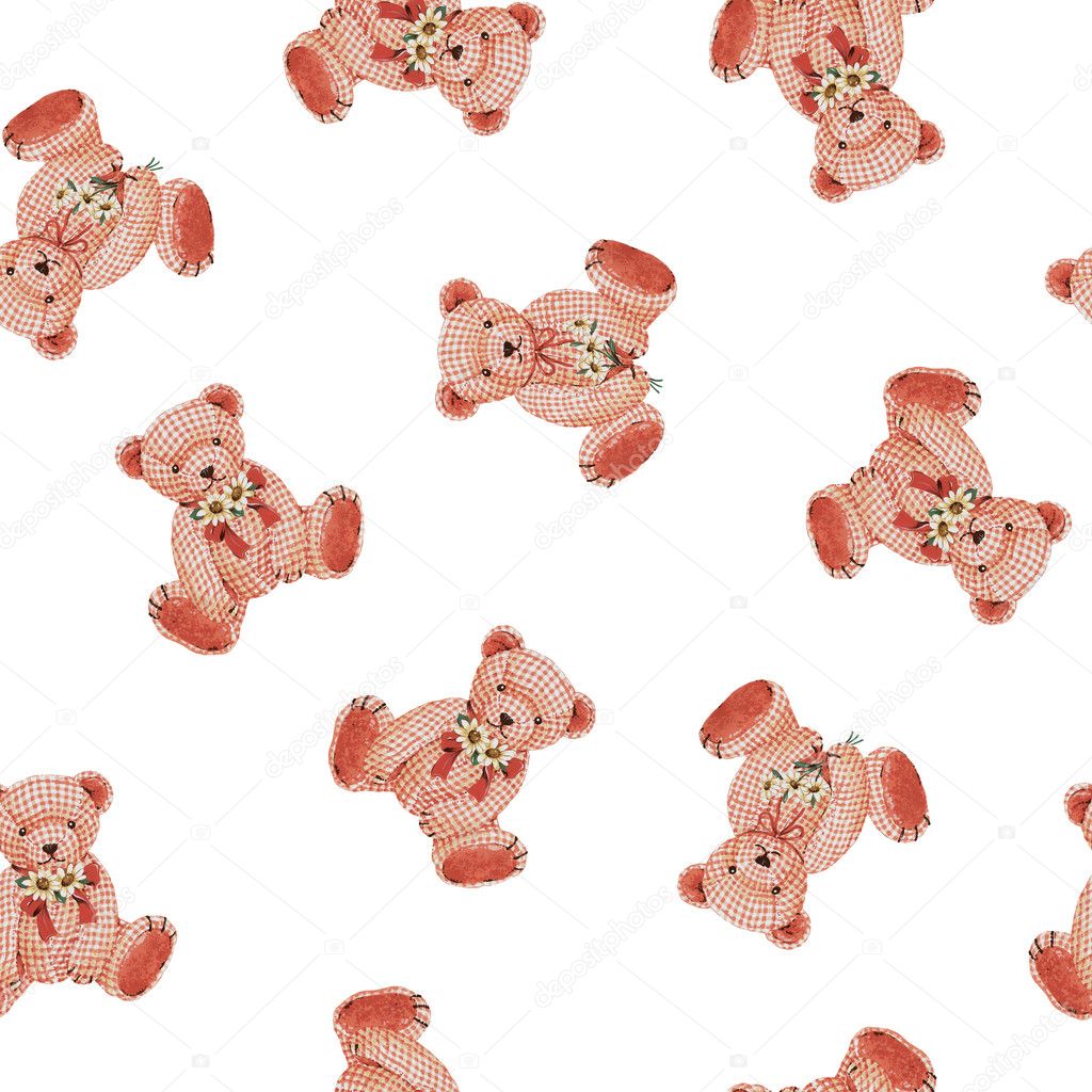 Bear illustration pattern Stock Illustration by ©daicokuebisu #83937818