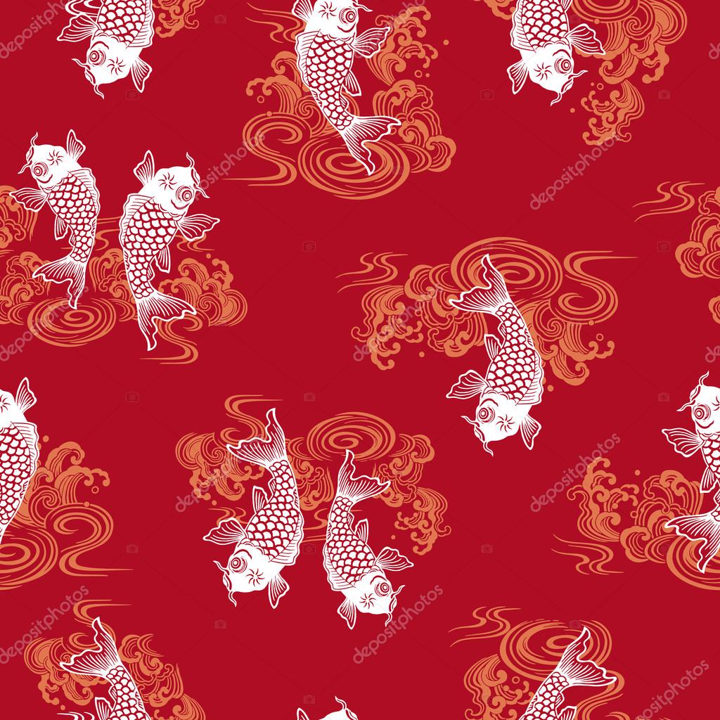 Japanese style carp pattern Stock Vector Image by ©daicokuebisu #86844114