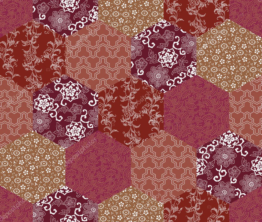 Japanese style pattern patchwork Stock Vector by ©daicokuebisu 89111972