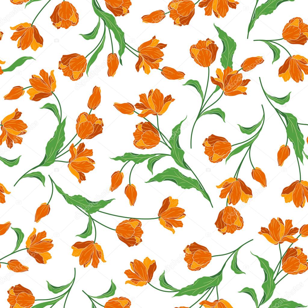 Flower illustration pattern Stock Vector Image by ©daicokuebisu #95949128