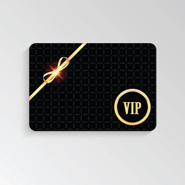 Vip gold and silver card with sparkling ribbons. Vector illustration ...