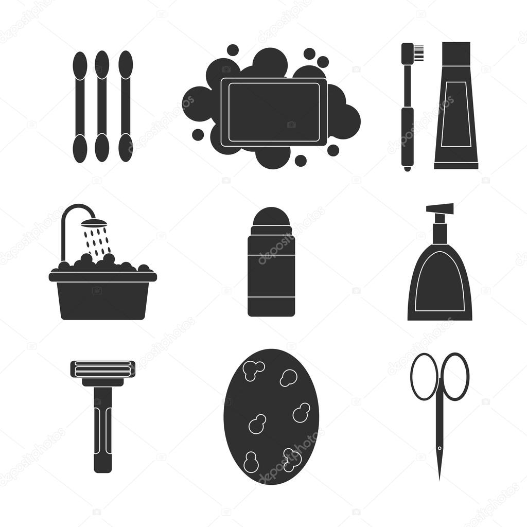 Personal hygiene icons Stock Vector by ©Netkoff 114629780