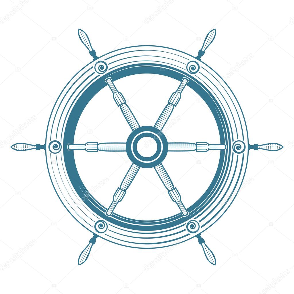 Timón del barco Vector de stock por ©Netkoff 60891527