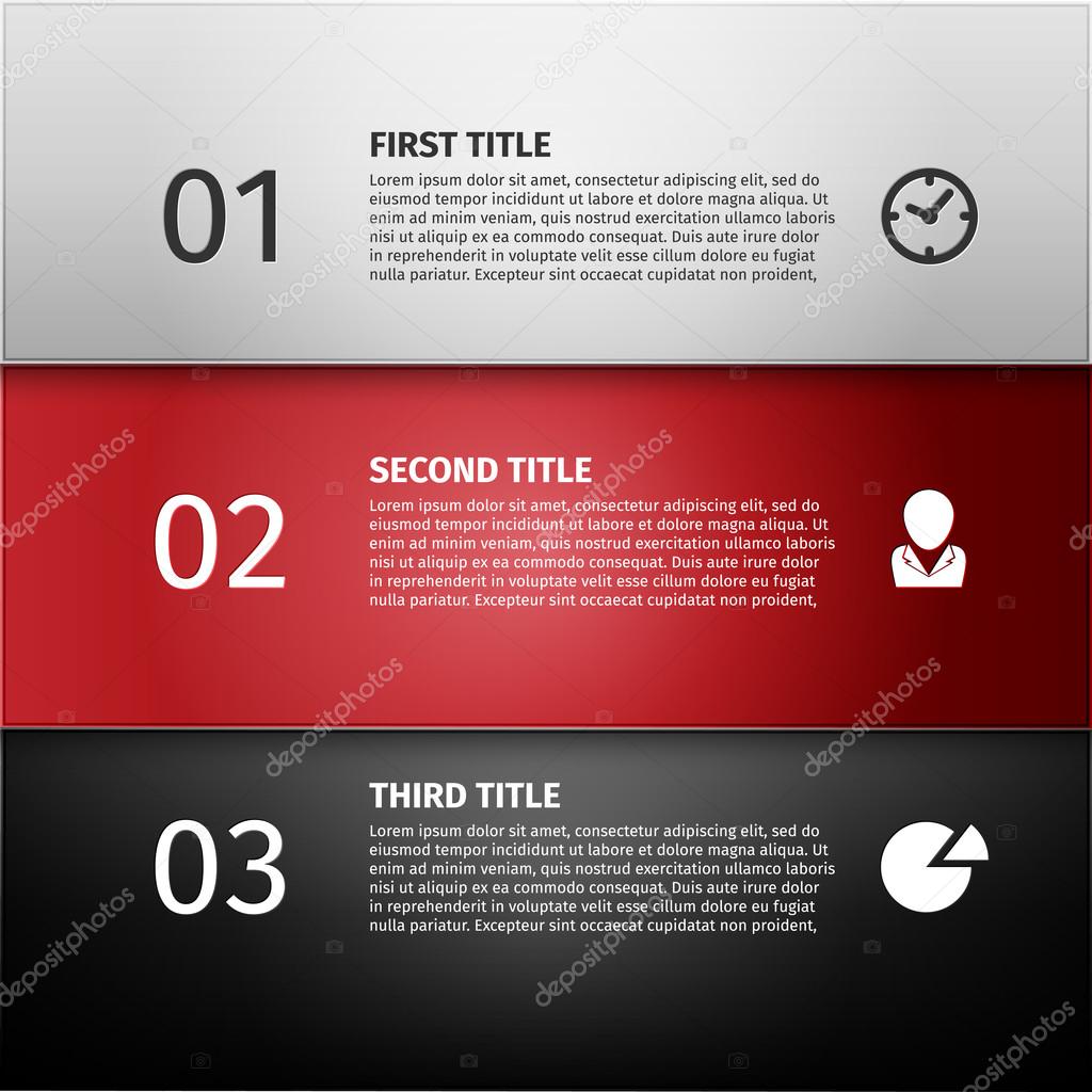 Progress icons for three steps Stock Vector Image by ©Netkoff #61323763