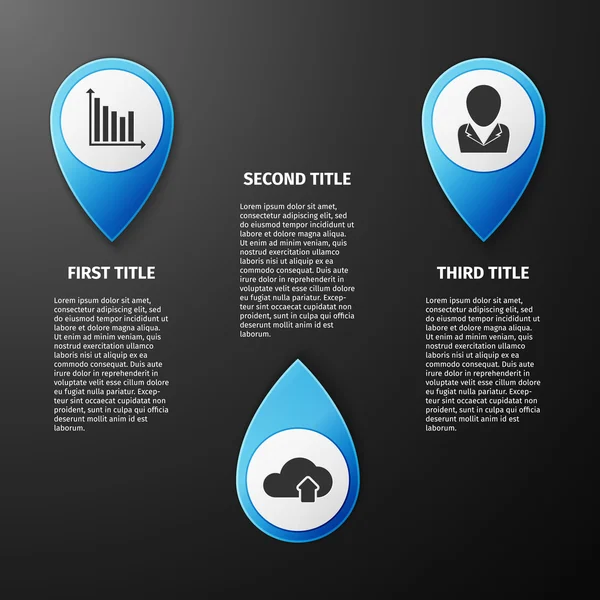 Progress icons for three steps Stock Vector by ©Netkoff 61374307