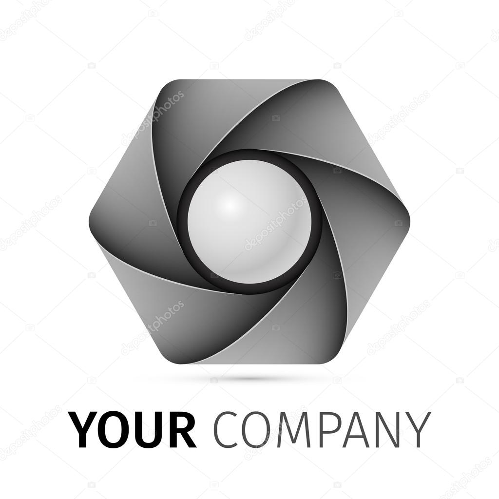 Camera Shutter Logo Vector