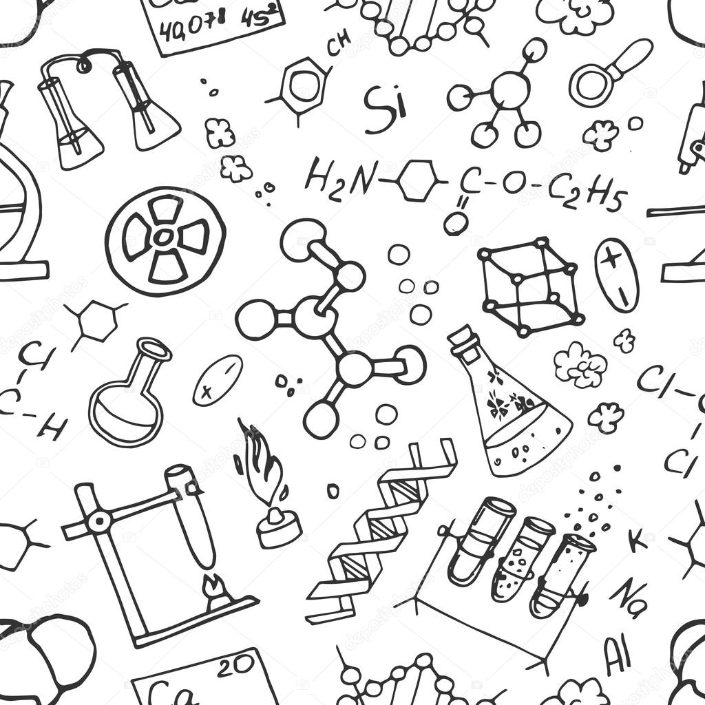 Doodle pattern chemistry Stock Vector by ©Netkoff 97749852