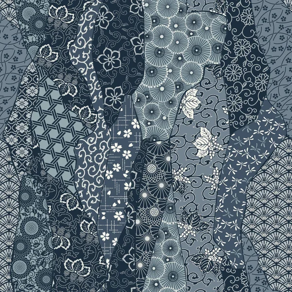 Japanese style pattern patchwork Stock Vector Image by ©daicokuebisu ...