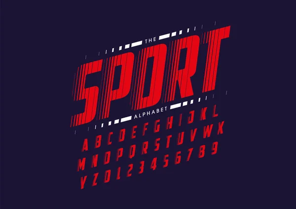 Sprinter font Imagens de Stock de Arte Vetorial | Depositphotos
