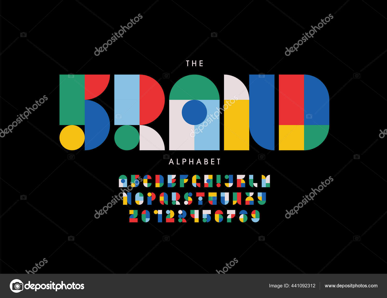 Stylized Brand Alphabet Font Vector Stock Vector by ©Passionartist ...