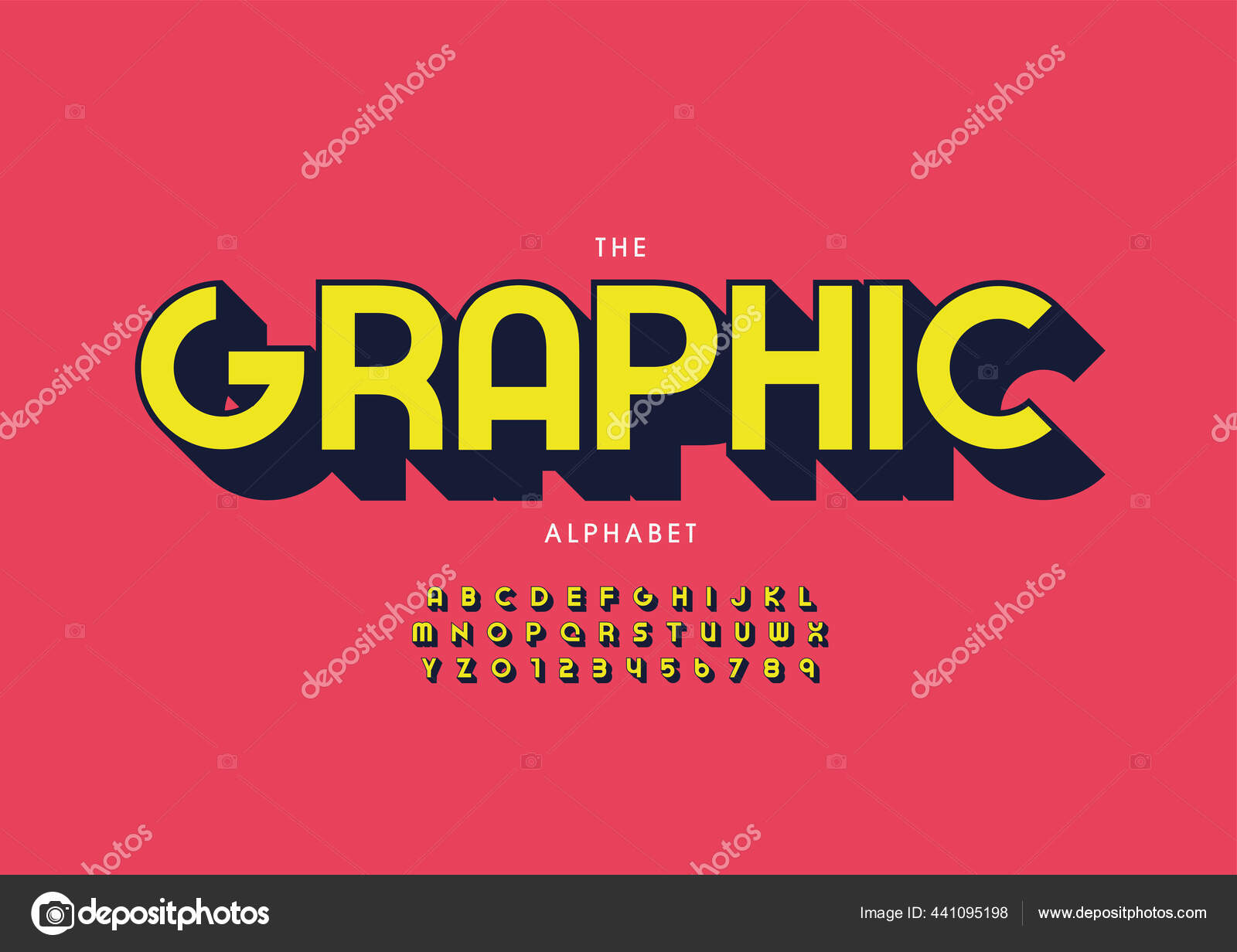 Stylized Graphic Alphabet Font Vector Stock Vector by ©Passionartist ...