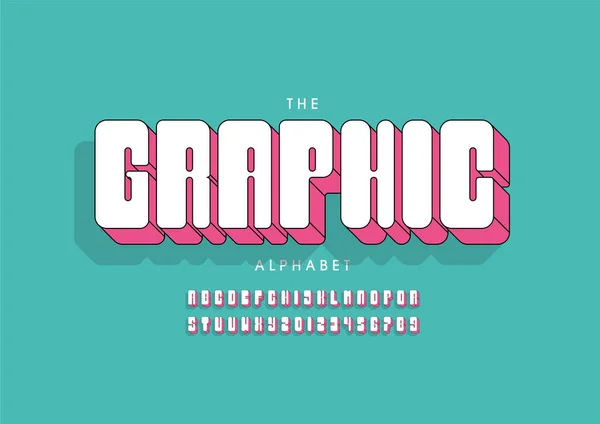 Pop Design Font Alphabet Template Colorful Vector Illustration Stylized ...