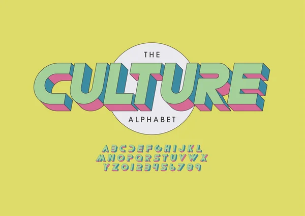 Pop Design Font Alphabet Template Colorful Vector Illustration Stylized ...