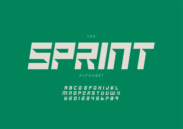 Sprinter font Imagens de Stock de Arte Vetorial | Depositphotos
