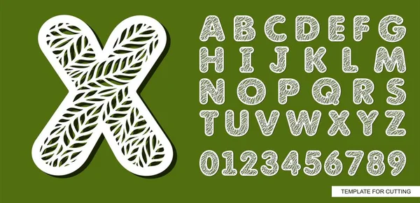Fonta Hijau Yang Terbuat Dari Daun Segar Kata Musim Semi Vektor Stok ...