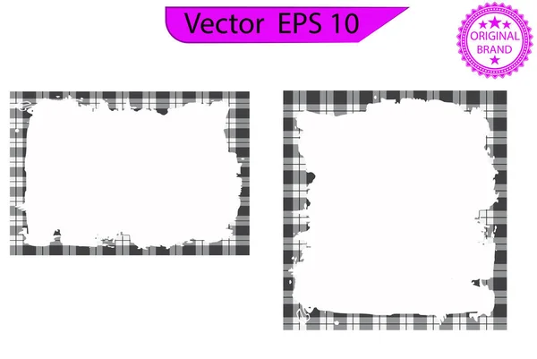 Plaid border Vector Images | Depositphotos