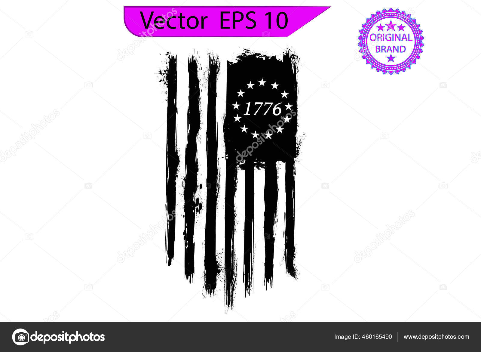Betsy Ross 1776 Stars Distressed Flag Star Flag 1776 Flag Stock Vector ...