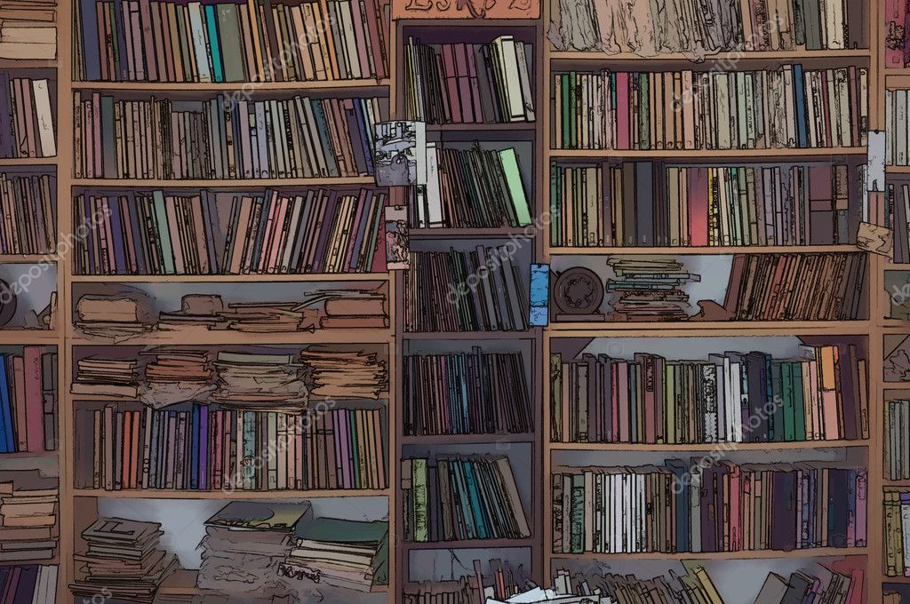 Librería creada digitalmente — Foto de stock © artistan #53729825