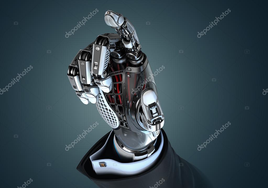 High Quality Robotic Mechanical Hand Design Concept — Stock Photo ...