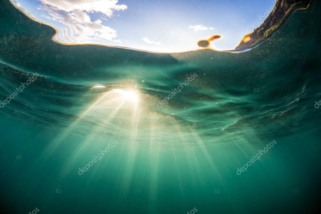 Light Shining Through Water