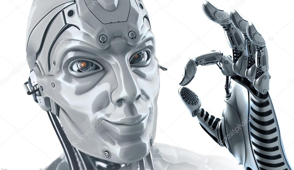 Futuristic High detailed Robot Face Stock Photo by ©vitaliy_sokol 118995432