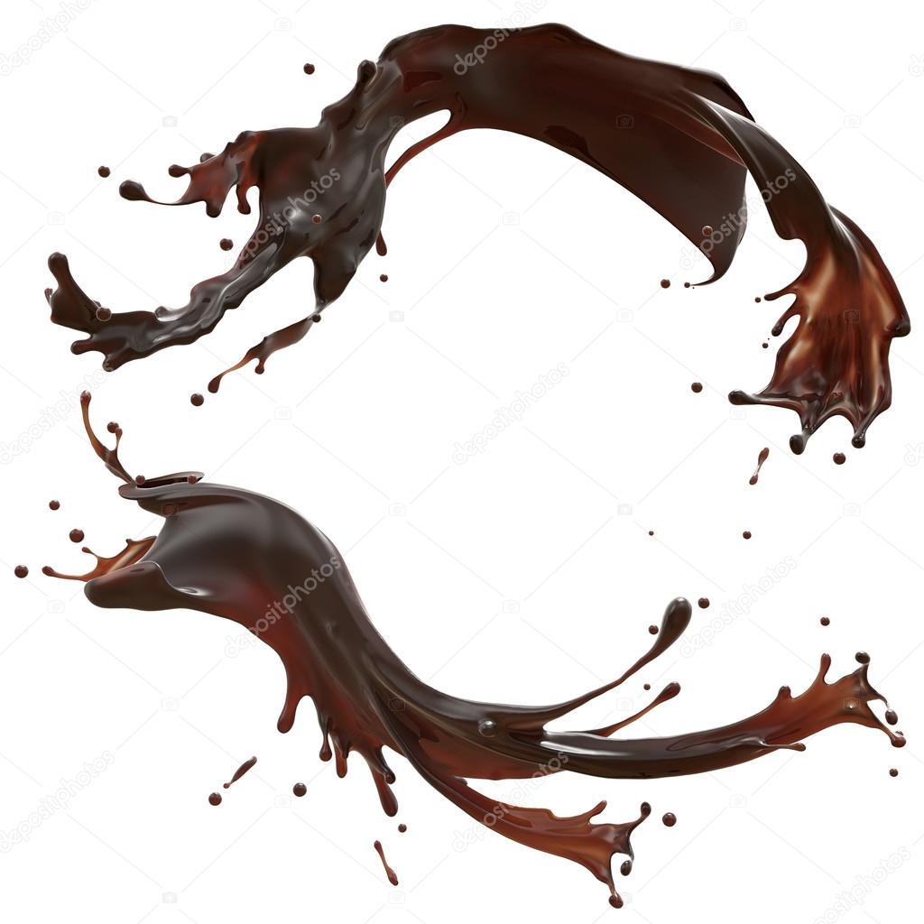 Brown coffee splash Stock Photo by ©vitaliy_sokol 71505333