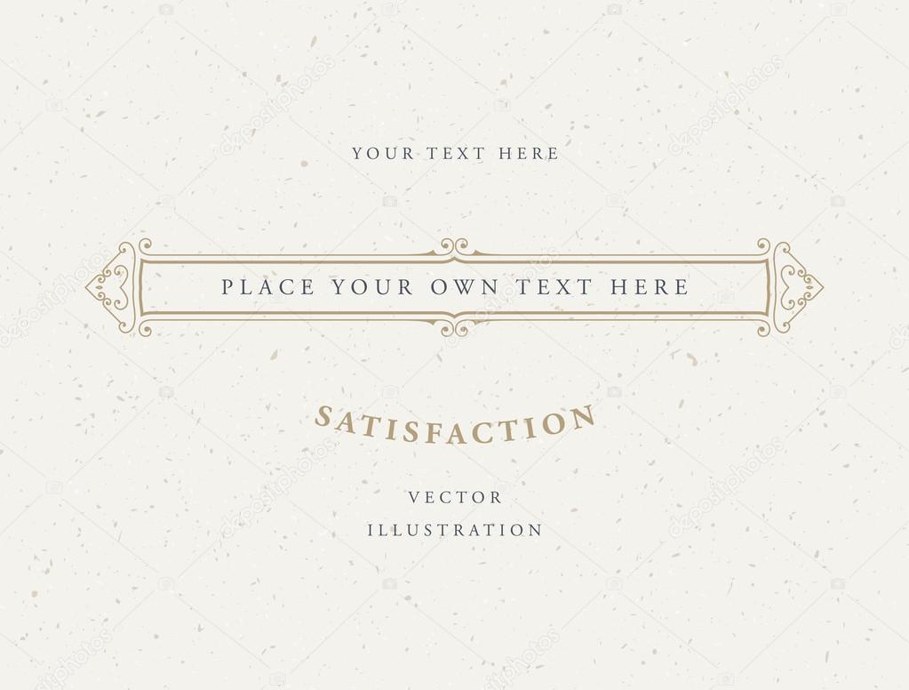 Elegant Vintage Frame Stock Vector by ©Ozerina 103540410