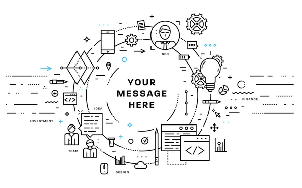 Set of application development Stock Vector Image by ©Ozerina #104039606