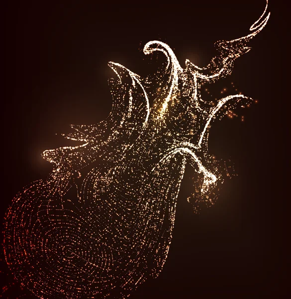 Futuristic shape of particles array Stock Vector Image by ©Ozerina ...