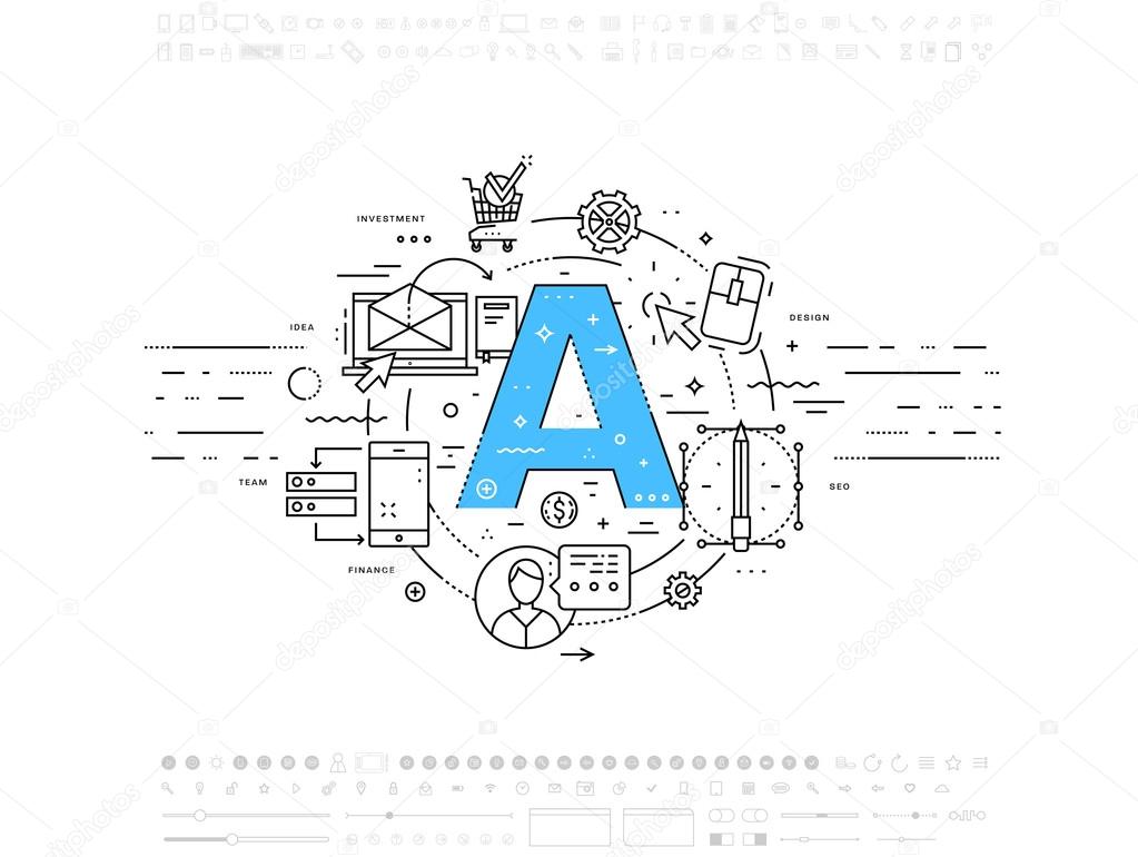 Alphabet Letter A Stock Vector Image by ©Ozerina #103605516