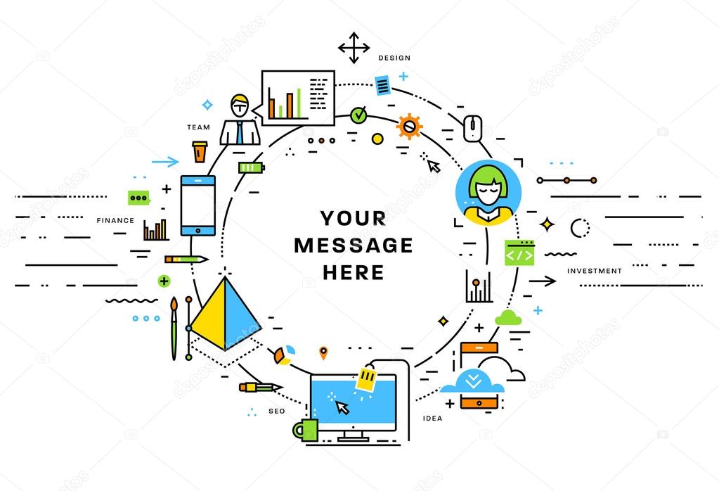 Set of application development Stock Vector by ©Ozerina 104022728