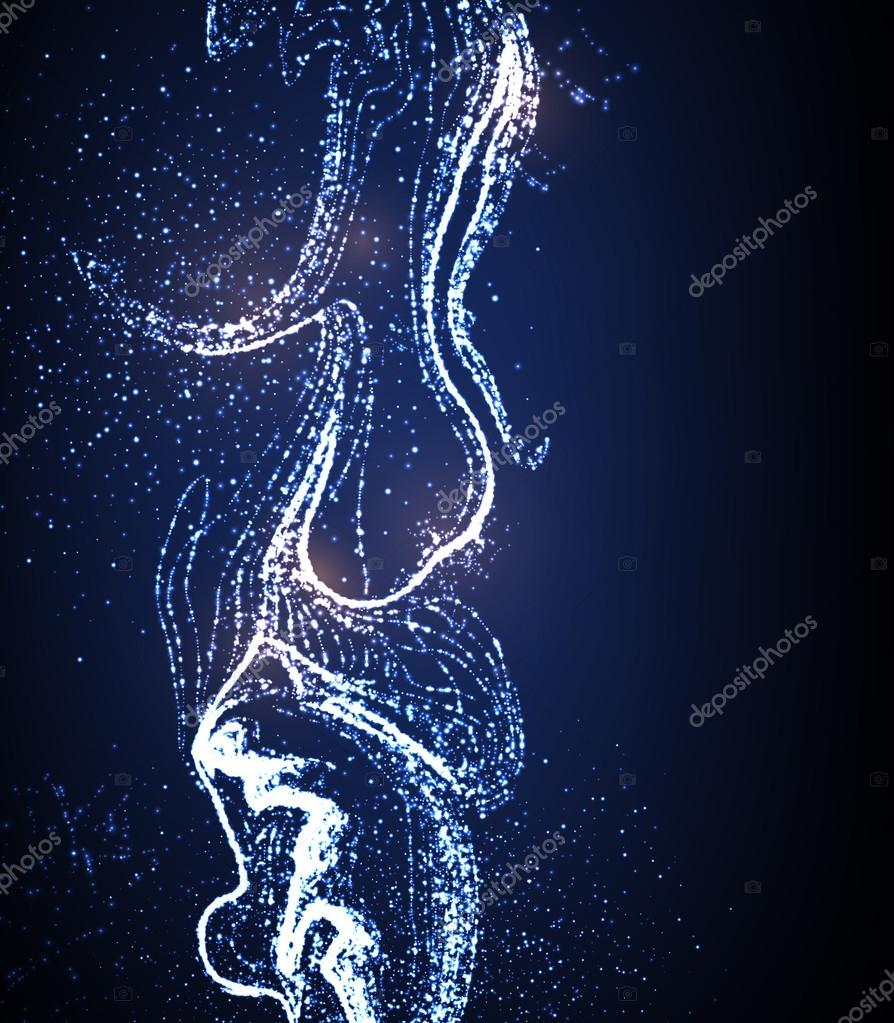 Futuristic shape of particles array Stock Vector Image by ©Ozerina ...