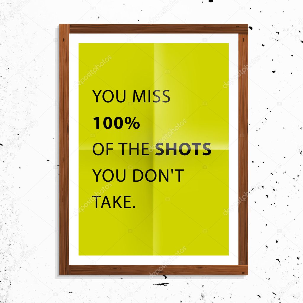 Inspirational Quote Poster Stock Vector by ©Ozerina 104040226