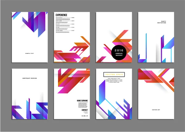 Geometric Vector Backgrounds Set Stock Vector By ©ozerina 125075046