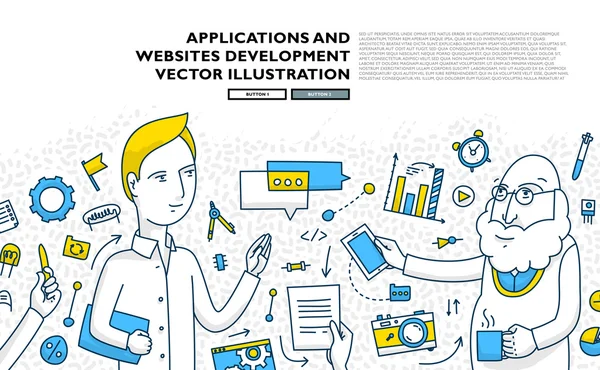 Set of application development Stock Vector Image by ©Ozerina #103568500