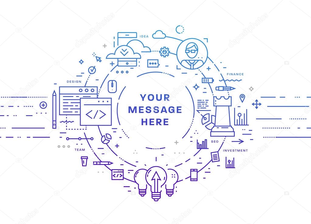 Circle Frame. icons and elements Stock Vector by ©Ozerina 125089842